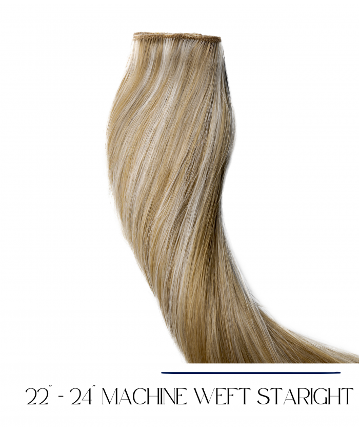 22"-24" Machine Weft - Straight